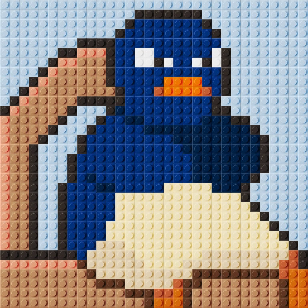 Well now I am not Doing It Meme Pixel Art Brick Mosaic