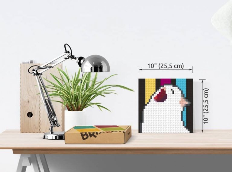 Malow Cat or Thurston Waffles Meme Pixel Art Brick Mosaic