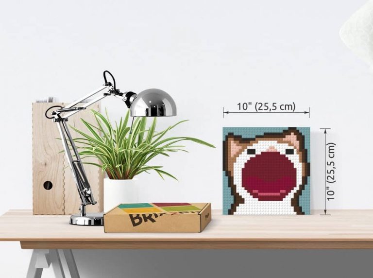 Pop Cat Meme Pixel Art Brick Mosaic